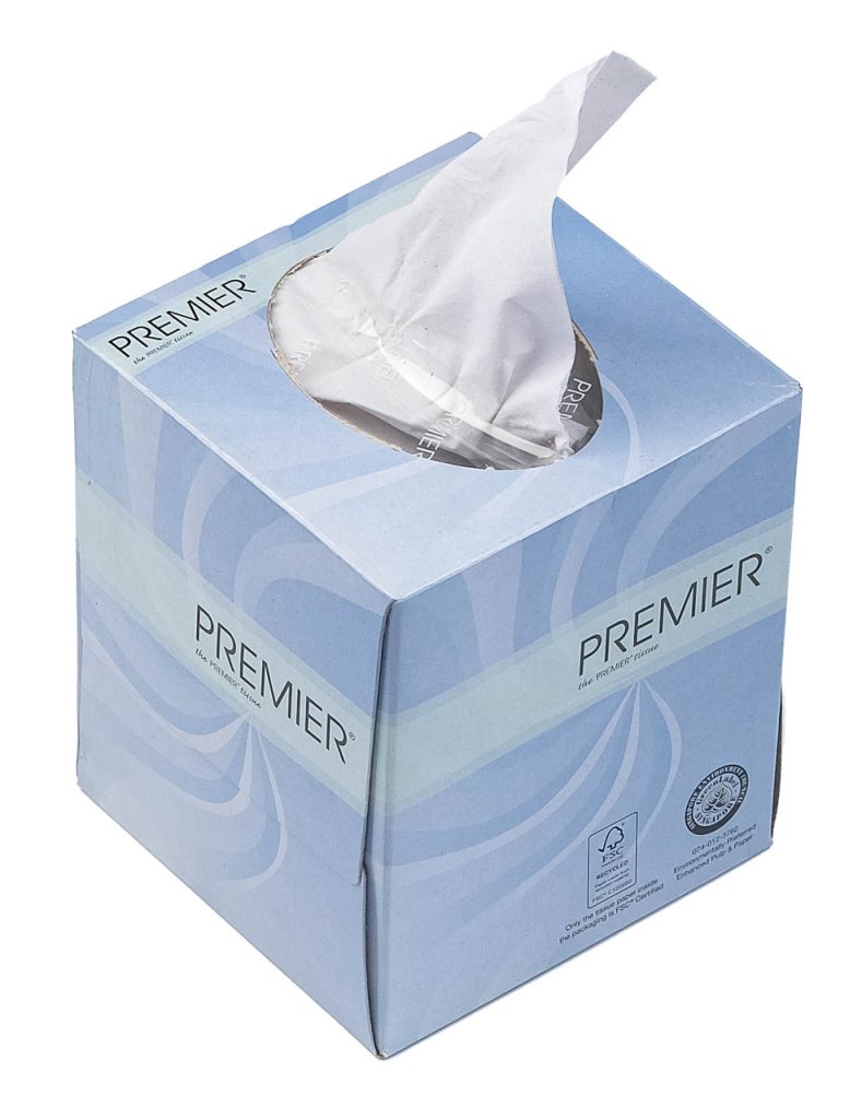 PREMIER CUBE BOX TISSUE